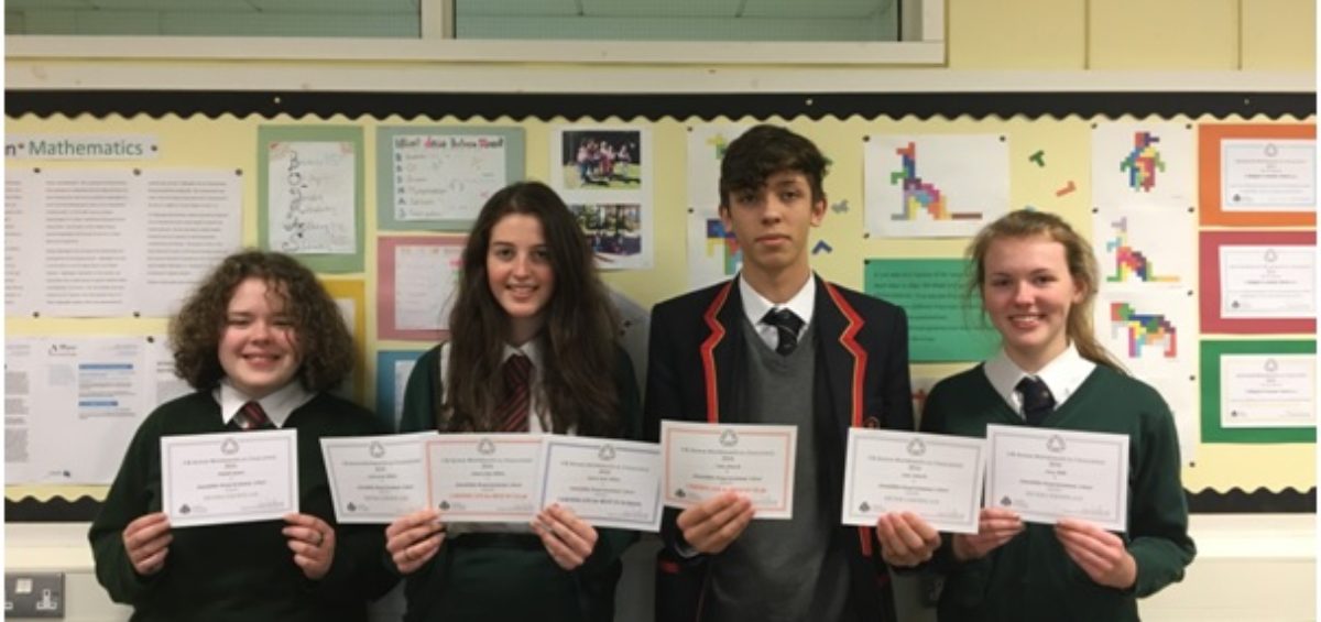 4 Silver And 11 Bronze Awards In UK Senior Maths Challenge