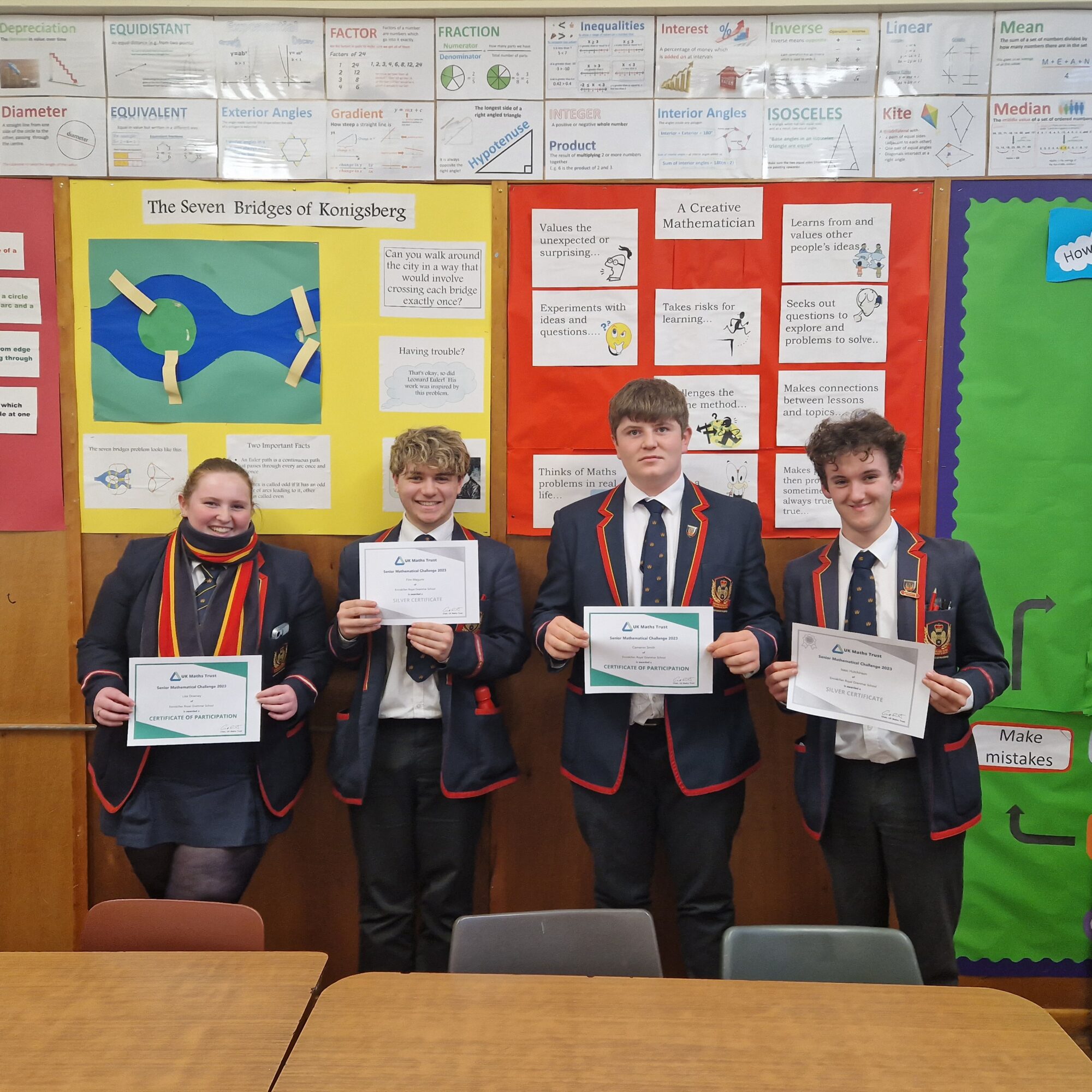 UK Senior Mathematical Challenge - Enniskillen Royal Grammar School